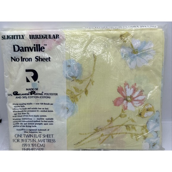 Dan River | Bedding | Danville By Dan River Twin Flat Sheet Yellow ...
